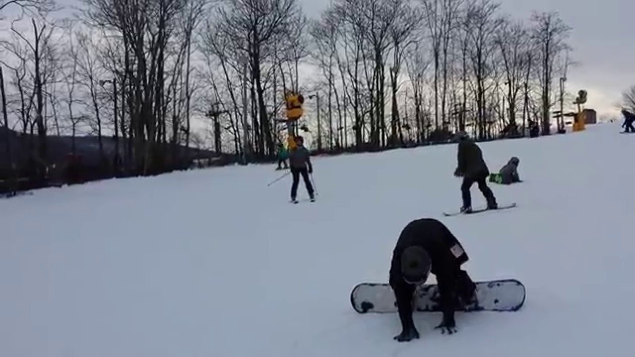 Whitetail bunny hill snowboard 2 - YouTube