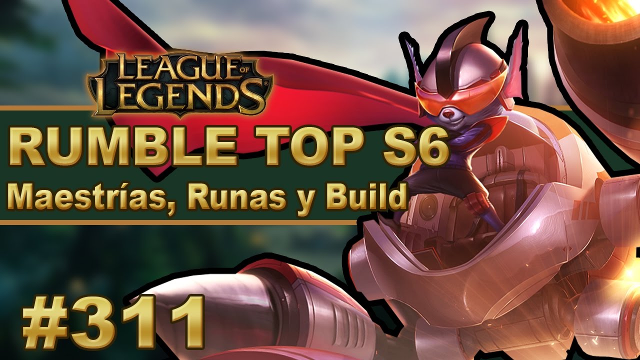 👍 RUMBLE TOP (GUÍA) | Maestrias, Runas y Objetos/Build | Vídeo Gameplay ...