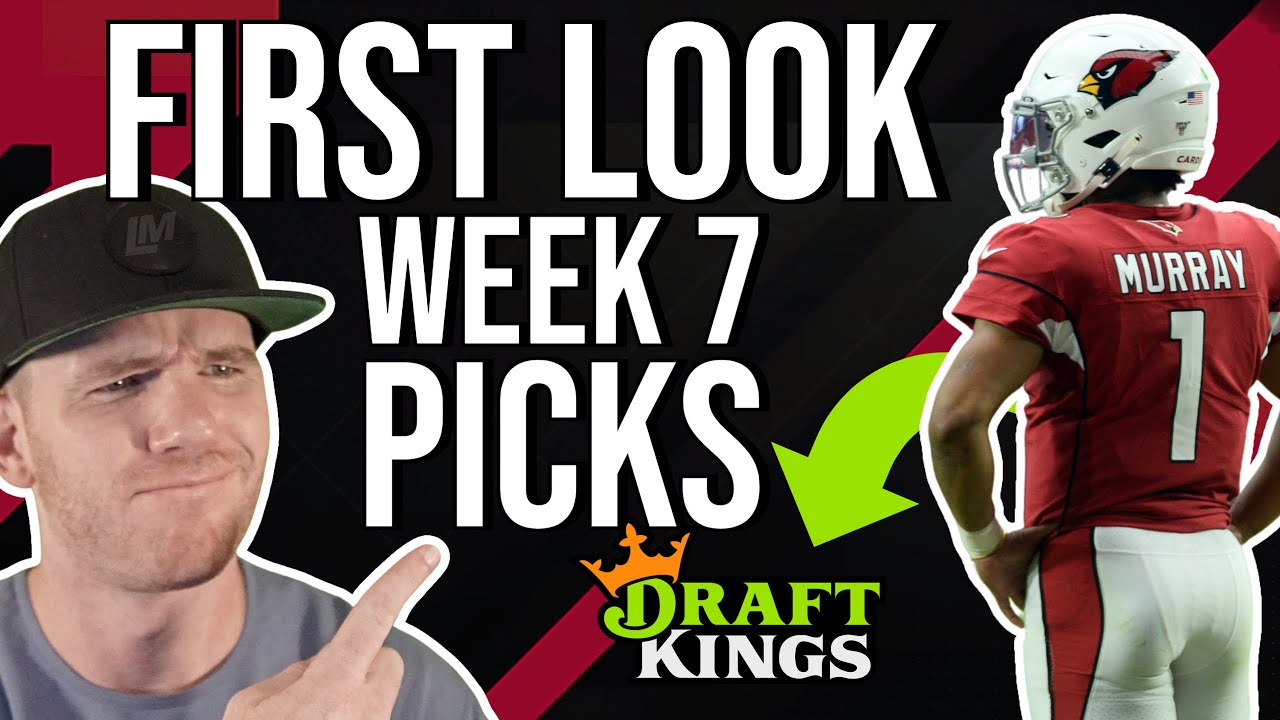 First Look NFL Week 7 🏈 DraftKings Picks (First Look NFL Picks) QB Week ...