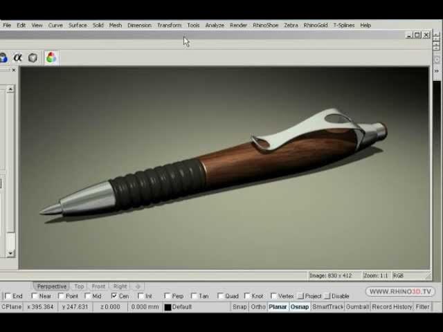 Rhinoceros 3d Render CrossGems | Food4Rhino
