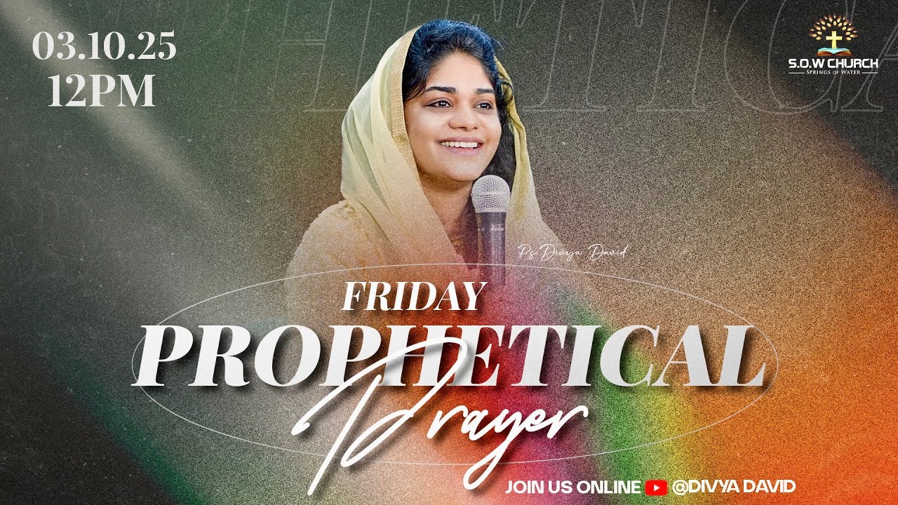 Friday Prophetic Prayer || Ps Divya David || 03rd October 2025 # ...