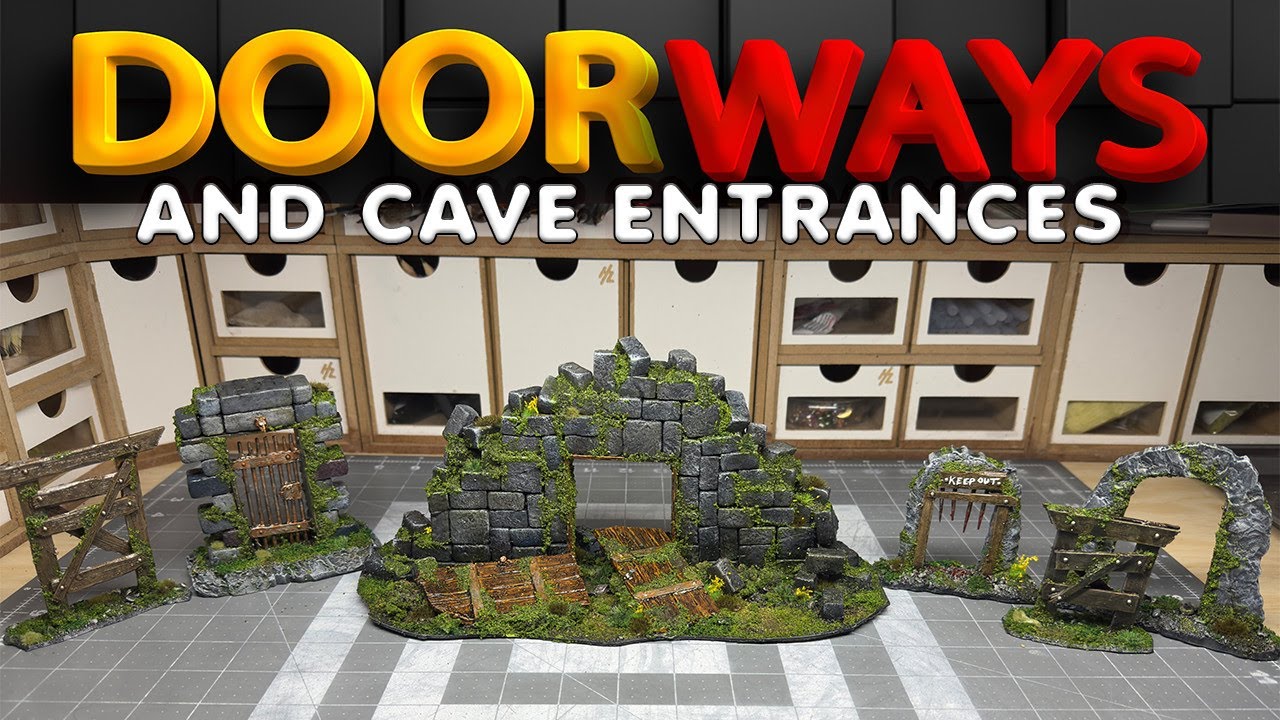 Doorways & Cave Entrances for D&D and TTRPG Scatter Terrain - Tutorial ...