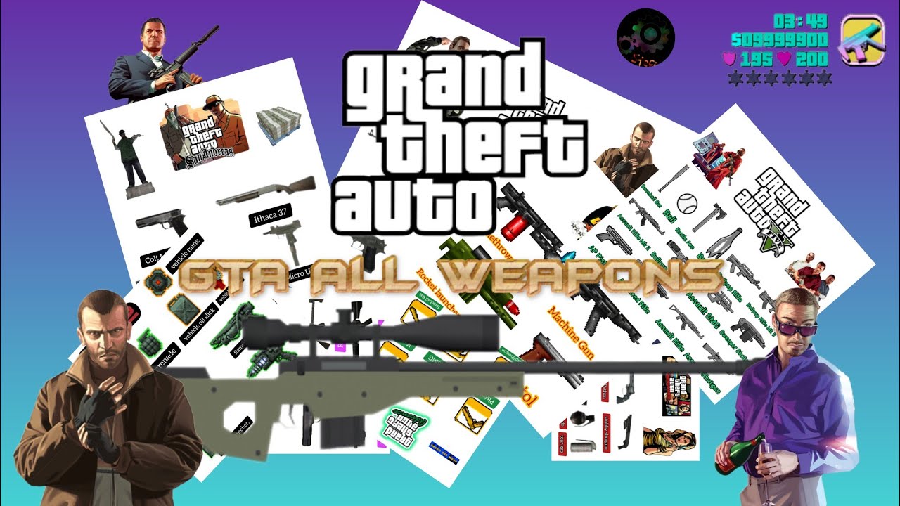 Gta all weapons (1997-2023) - YouTube