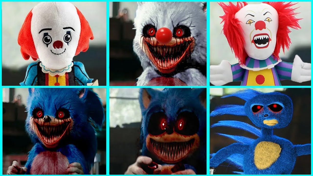 Sonic The Hedgehog Movie SONIC EXE vs Pennywise IT CLOWN Uh Meow ...