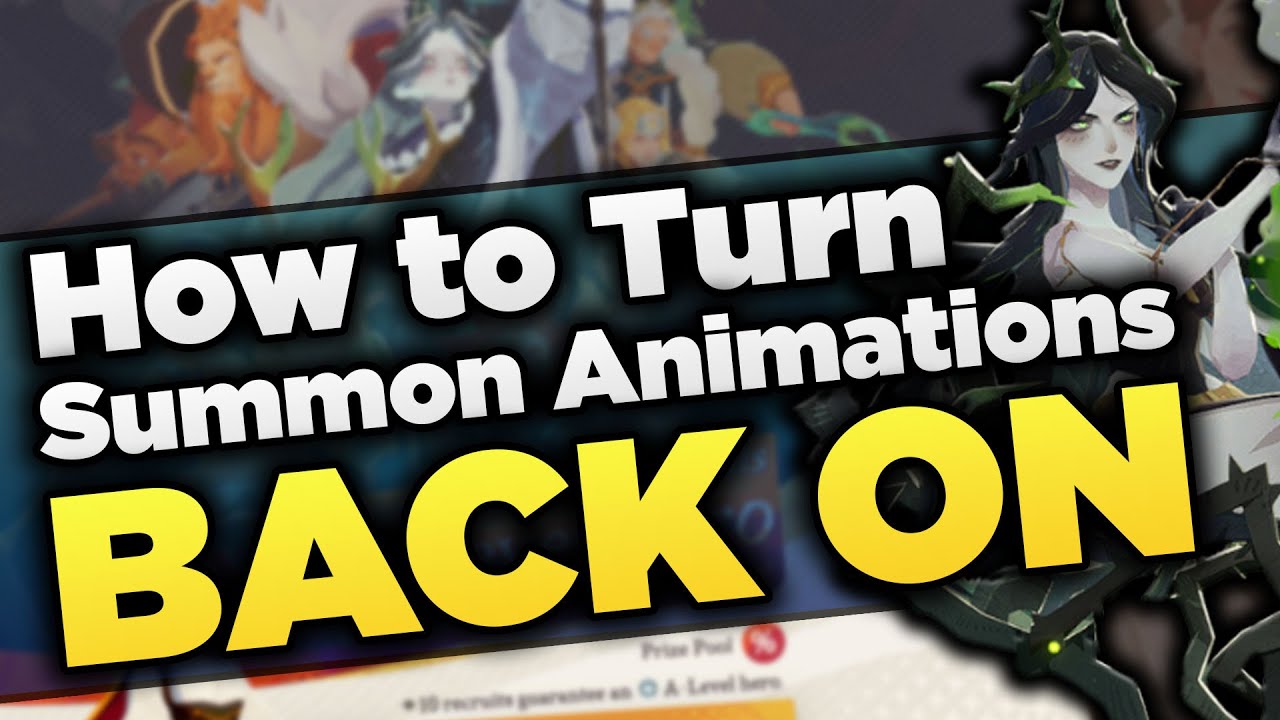 How to TURN SUMMON ANIMATIONS BACK ON in AFK Journey - YouTube