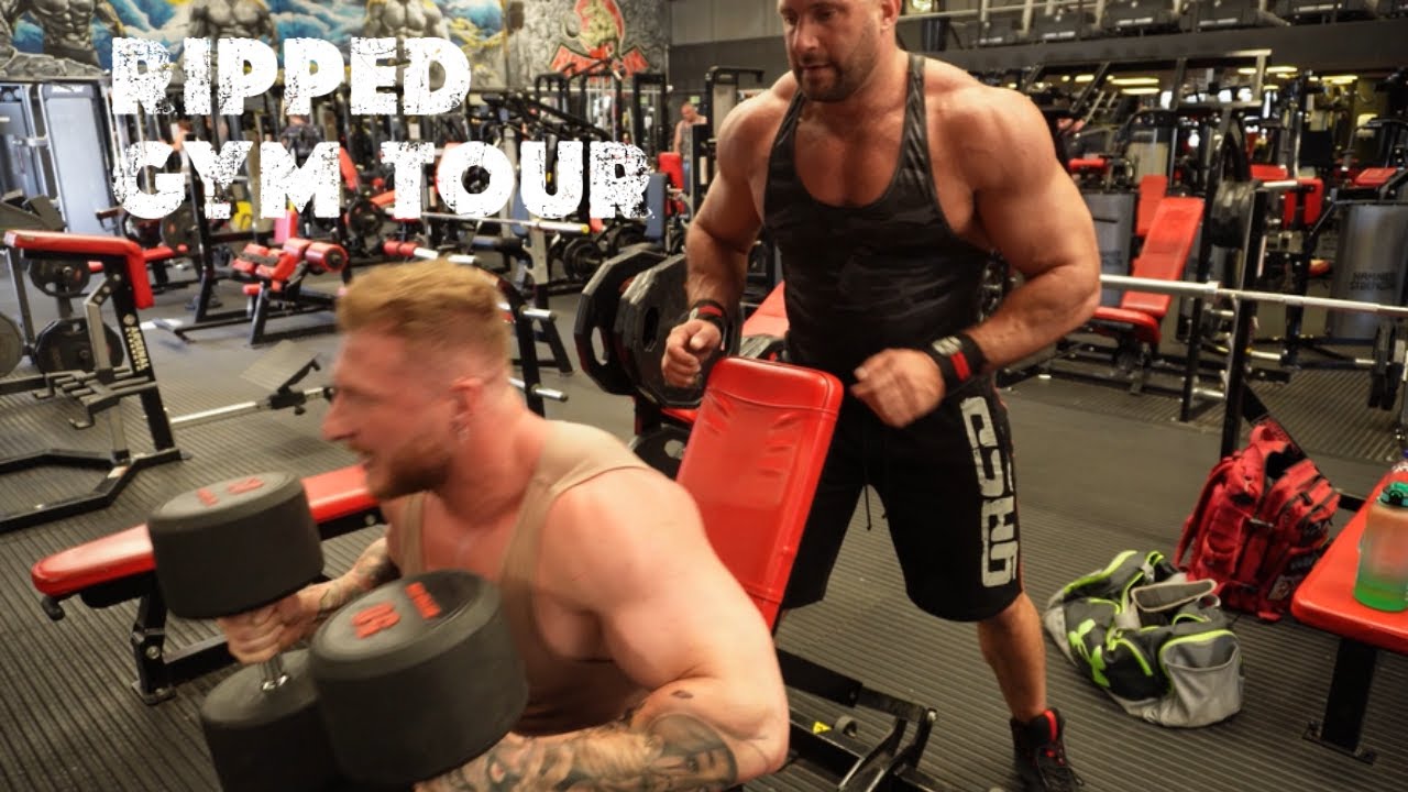 Ripped Gym Tour and Contest Prep Updates (Biceps and Shoulders Workout ...