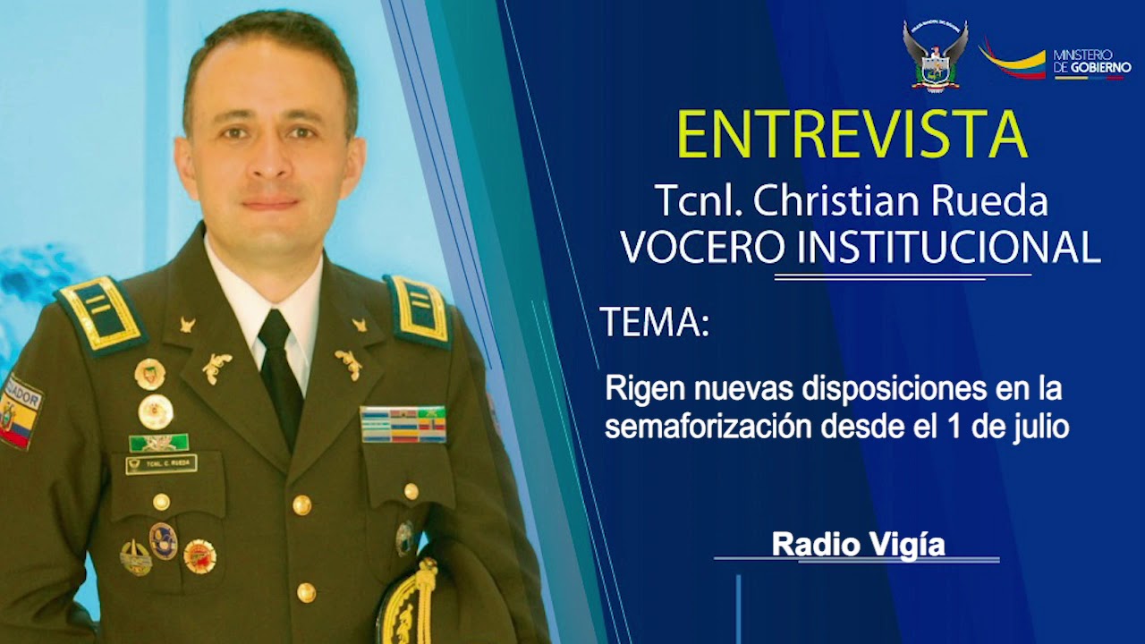 Entrevista al Tcnl. Christian Rueda, vocero de la Policía Nacional, en ...