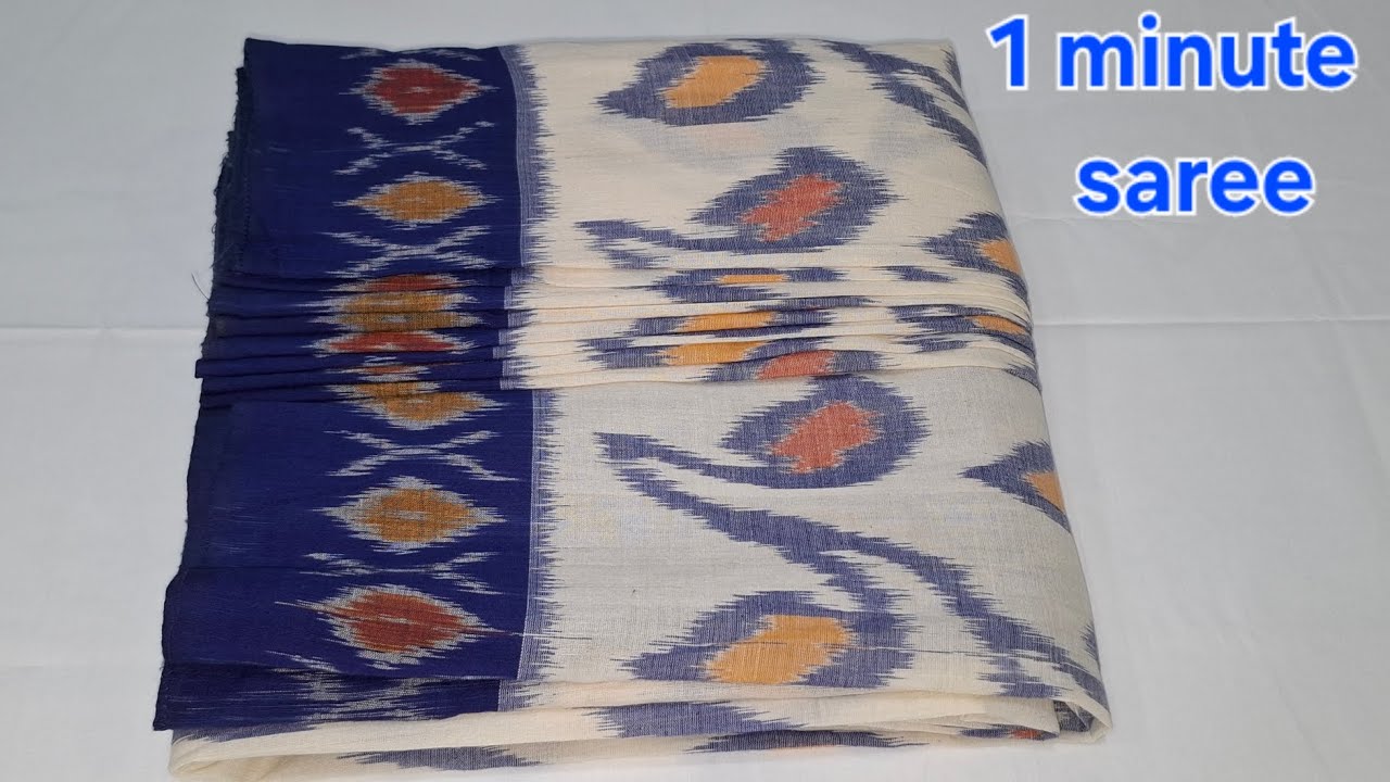 How to do professional saree pre pleating in 10 min (1 step) / box ...