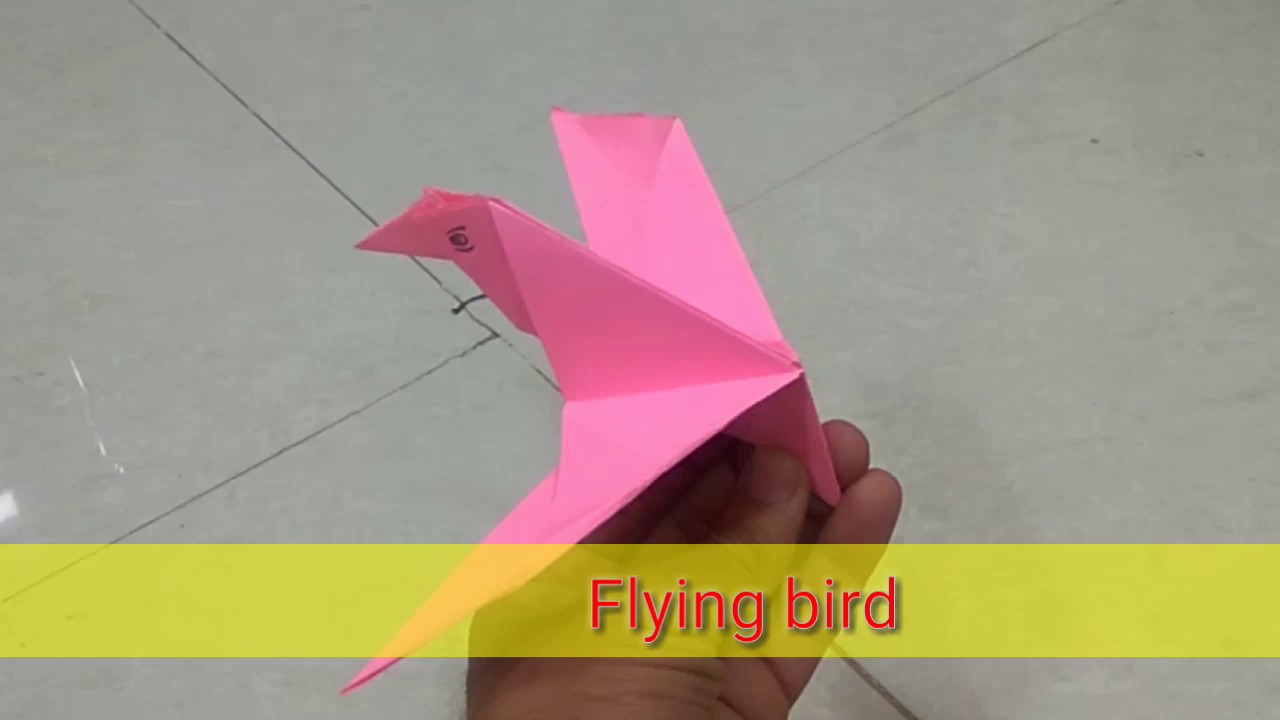 DIY | how to make flying bird in 1 minute. 1 minute challenge - YouTube
