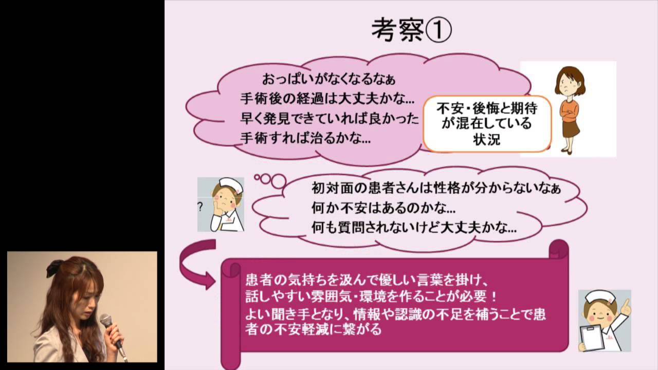 乳がん手術を受ける患者の不安の分析 池内英子 Youtube