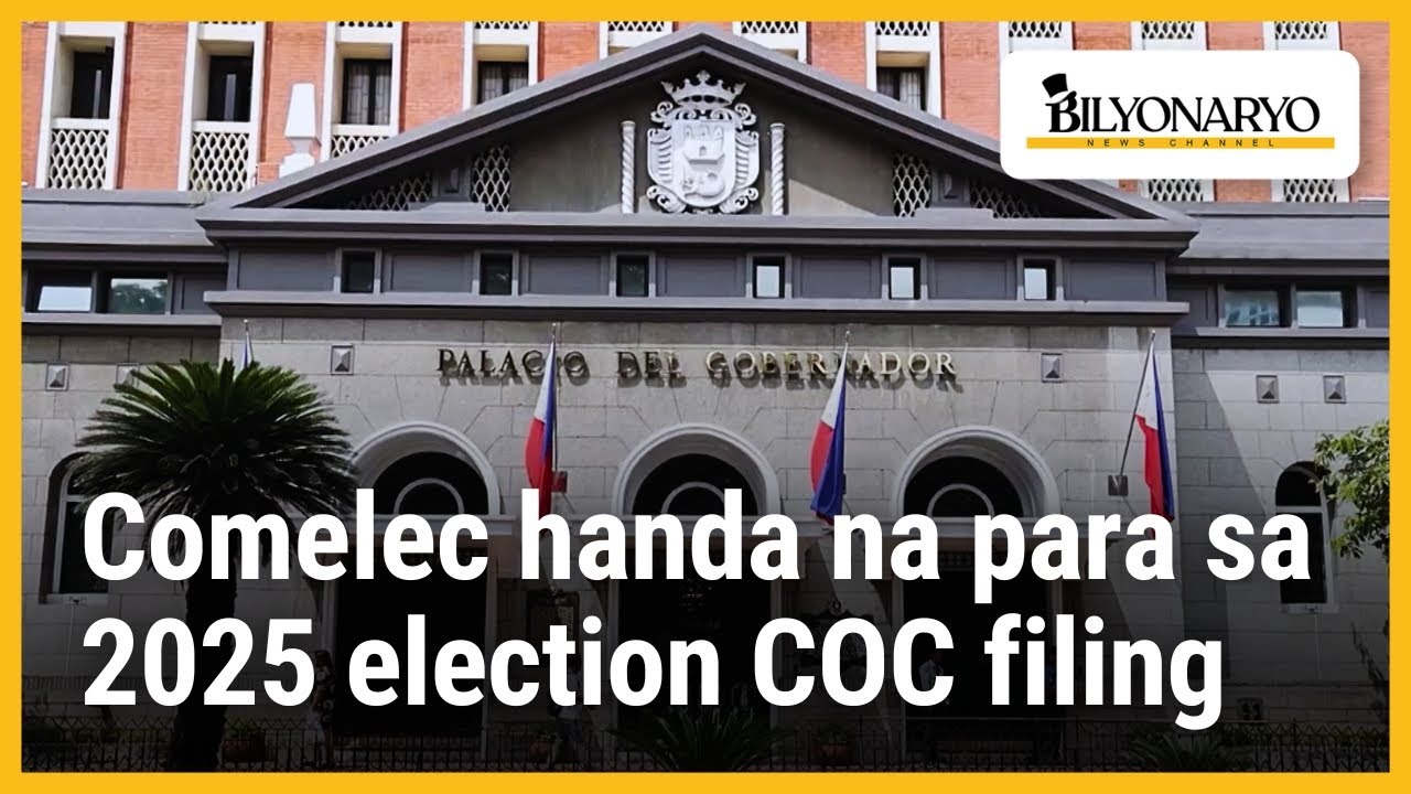 Comelec handa na para sa 2025 election COC filing | Agenda - YouTube