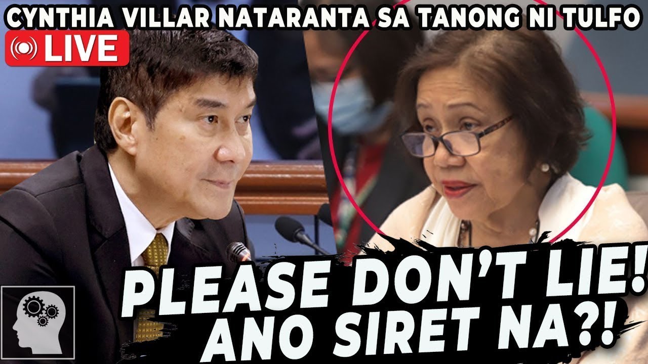 🔴 CYNTHIA VILLAR NATARANTA sa TANONG ni TULFO! PLEASE DON'T LIE! | Jevara PH - YouTube