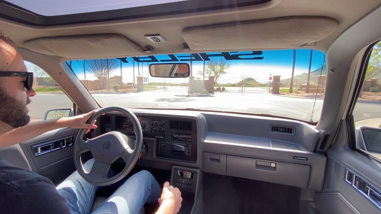 BaT Auction - 1989 Dodge Lancer Shelby - Driving Video - YouTube