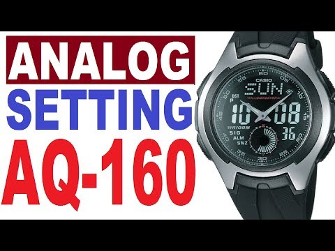 Casio AQ-160 manual 3319 module for set analog time