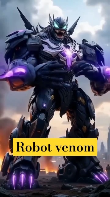 Robot Venom berubah #robots #robotperang #ai #marvel #anomaly #anime ...