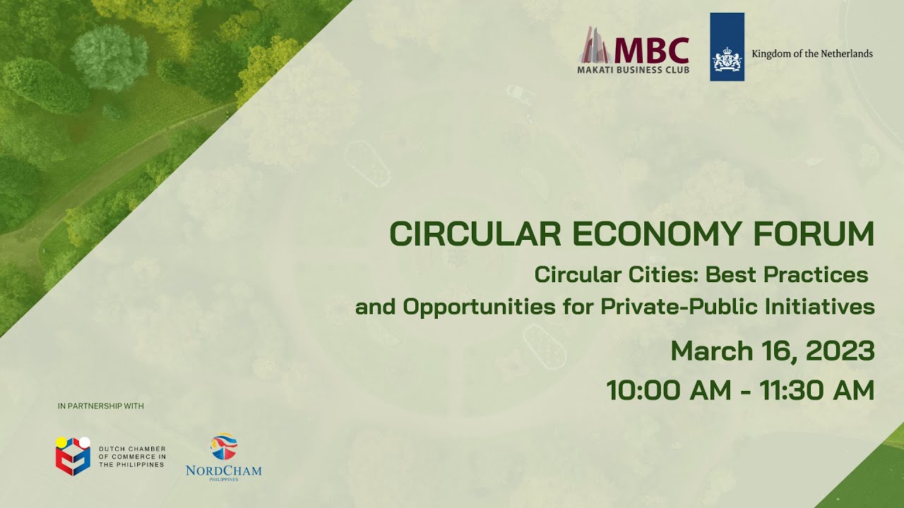 Circular Economy Forum Series | Circular Cities: Best Practices and ...