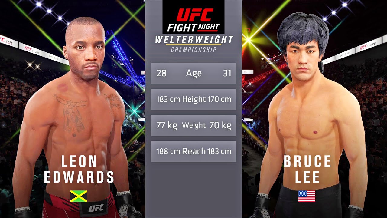 Leon Edward vs Bruce Lee Full Fight - UFC Fight Of The Night - YouTube