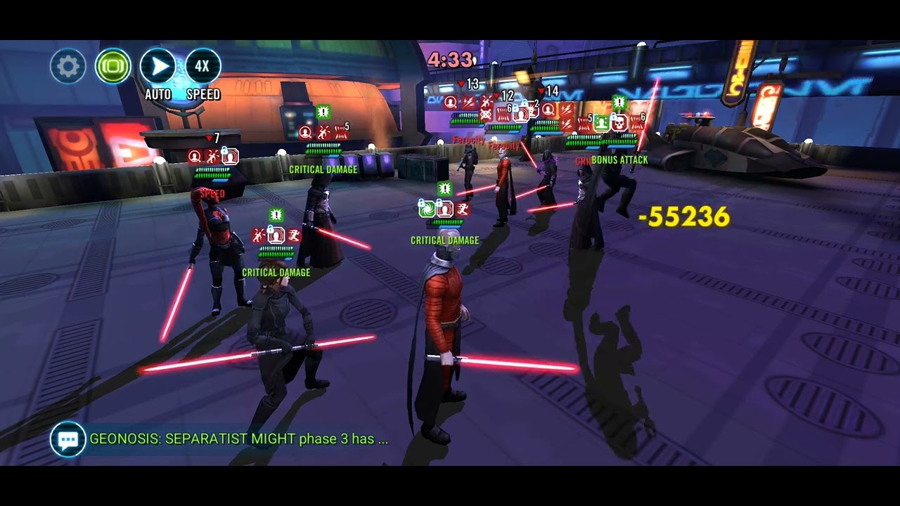 SWGOH Darth malgus vs Darth revan lead squad arena - YouTube
