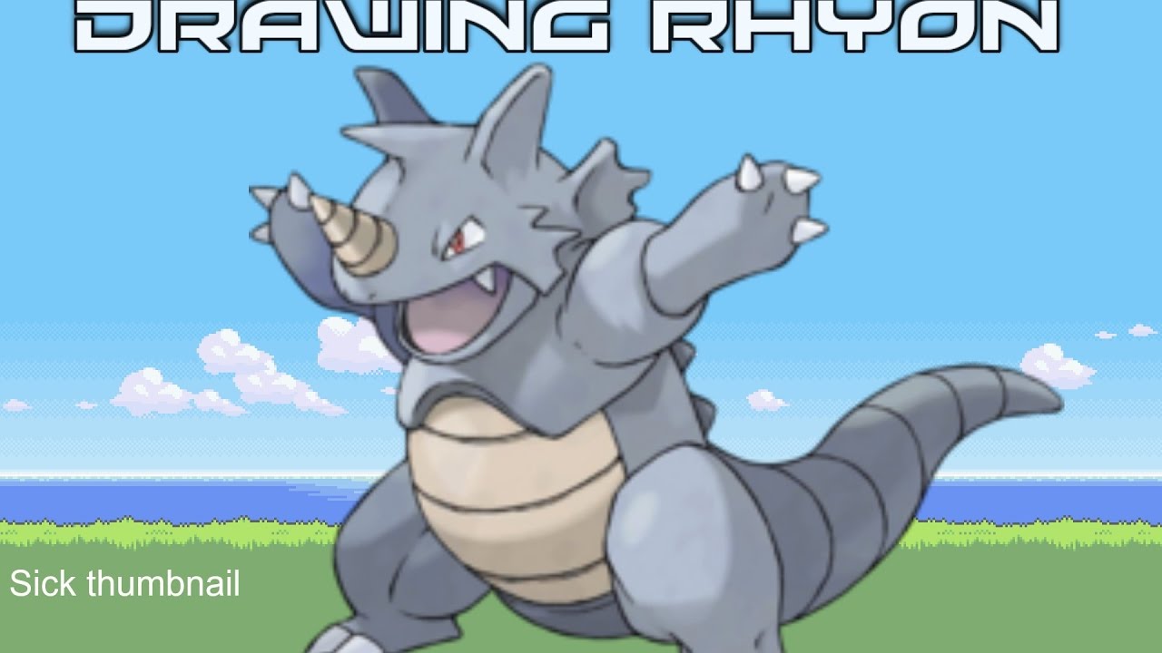 Speed Drawing Rhydon - YouTube