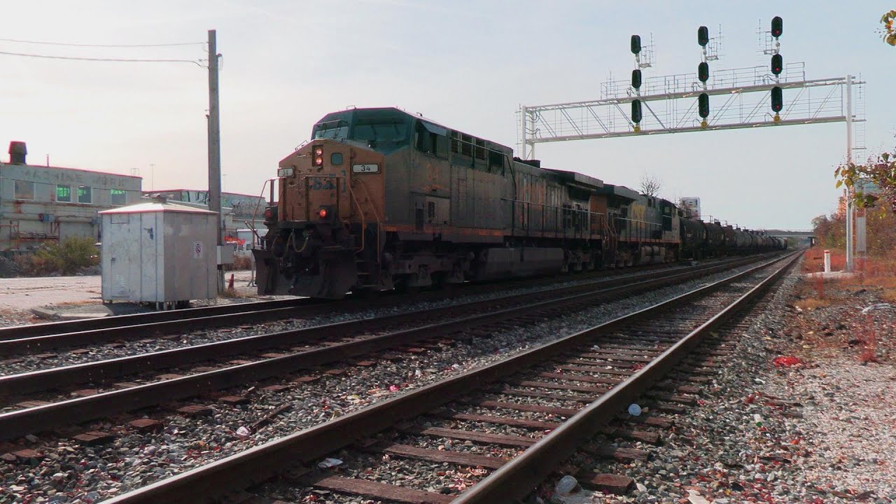 [4K] 11/17 CSX local freight from Curtis Bay Yard to Locust Point Yard ...
