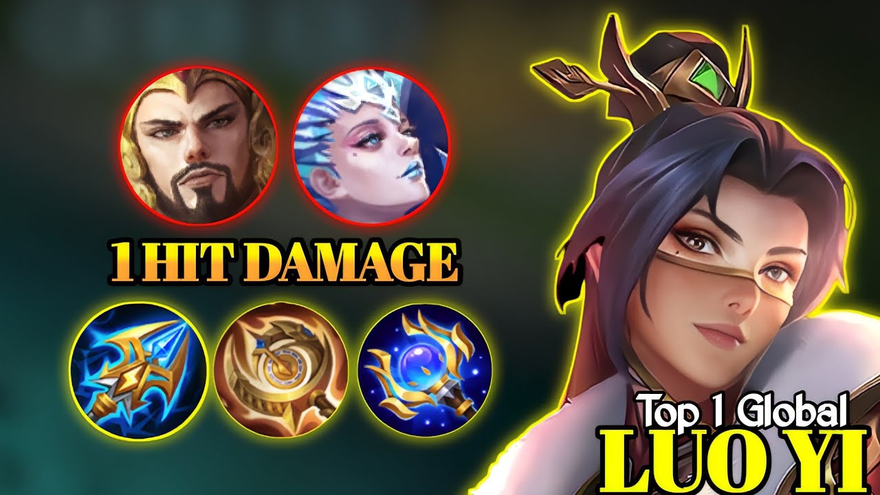 Luo Yi Agresif Gameplay 1 Hit Damage - Build Luo Yi Paling Sakit 2023 ...