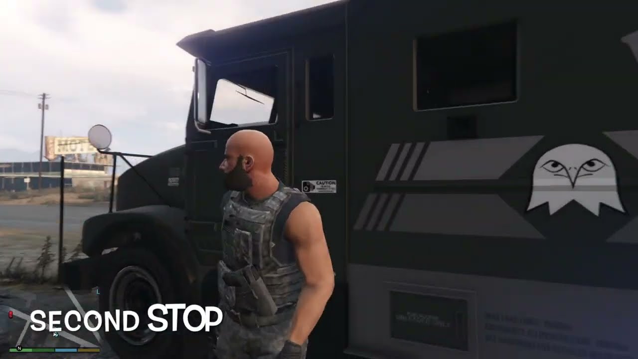 Merryweather Armored Car Ambush (GTA V) - YouTube