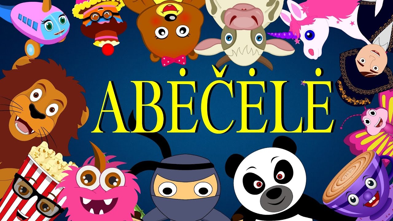 ABĖČĖLĖ | Animuota lietuviška abėcėlė | 15 minučių kompiliacija ...