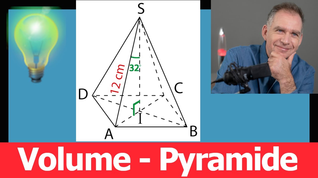 🔺 Volume d’une pyramide - 📚 Exercice très complet : 📐Trigonométrie + 🟦 ...