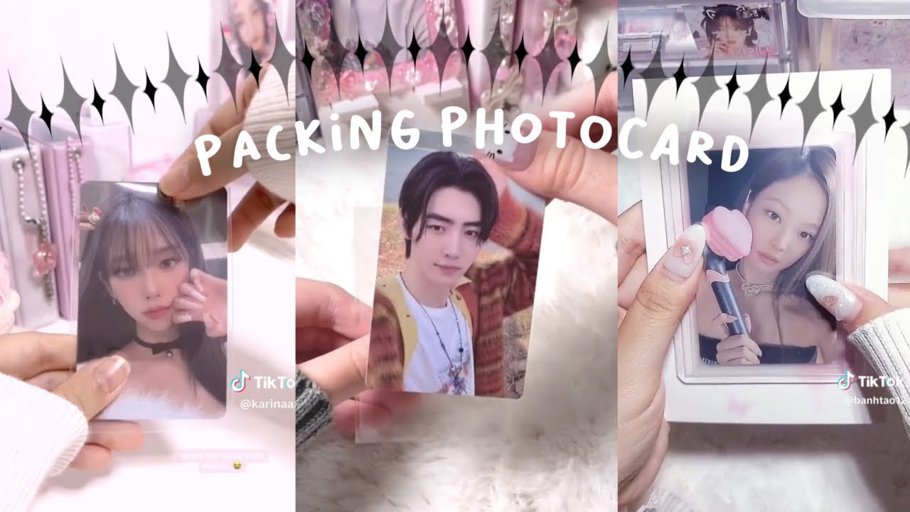packing photocard kpop #42 💡📀 tiktok compilation - YouTube