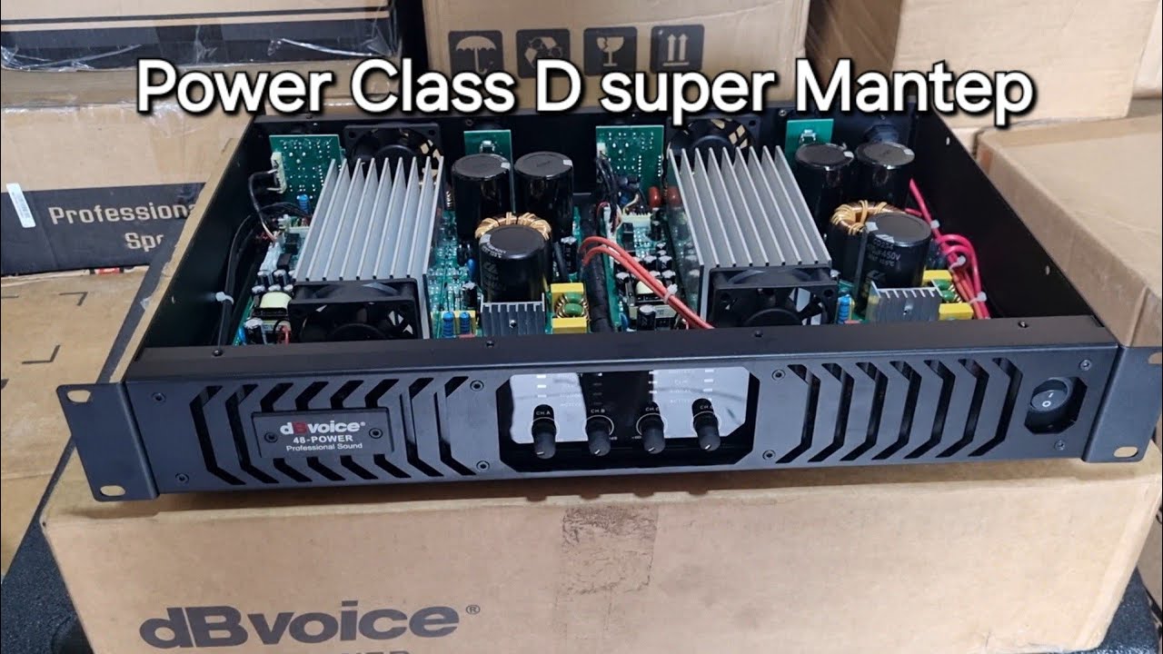 REVIEW POWER CLASS D DBVOICE 48POWER 800WX4 COCOK BUAT LINE ARRAY - YouTube