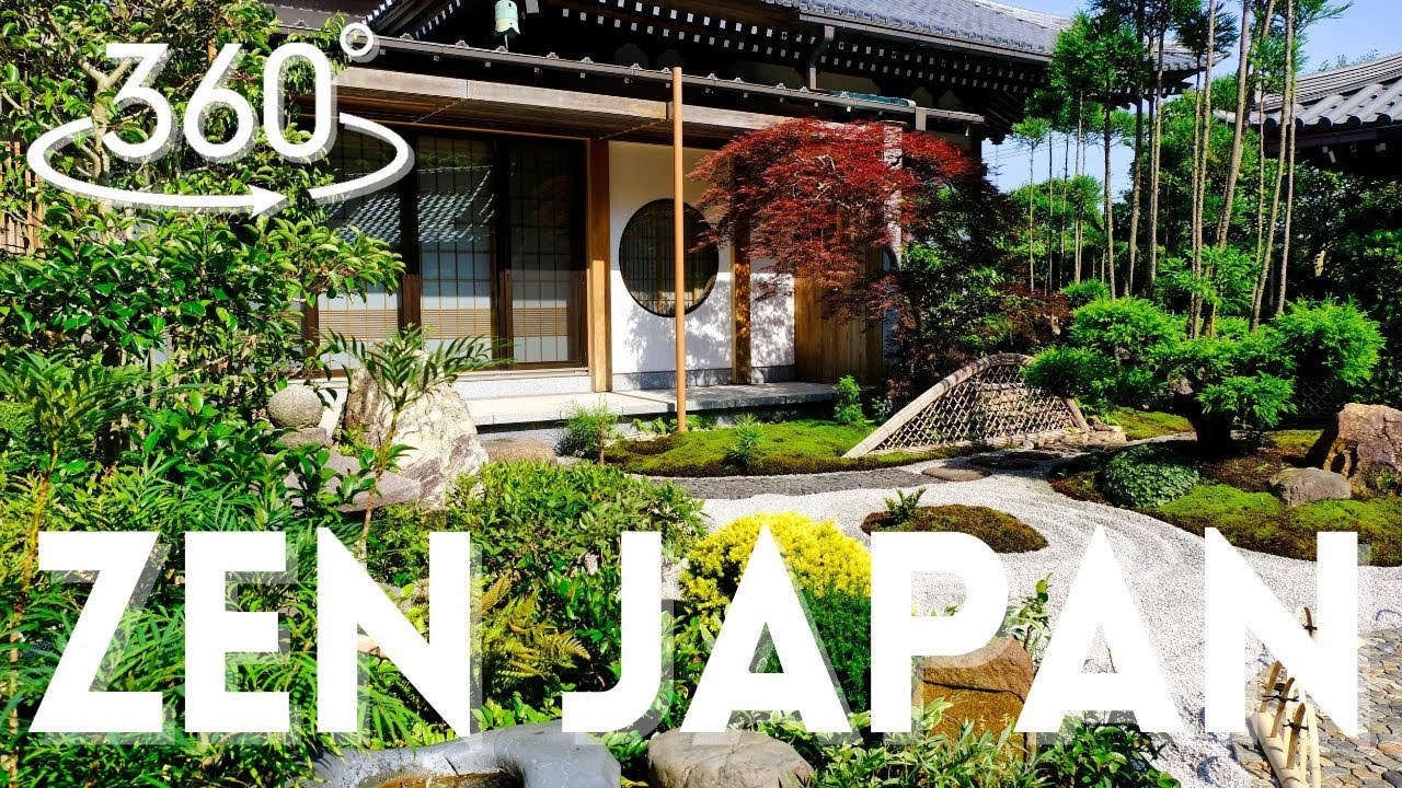 Zen Gardens of Japan 360° | Kyoto Temple VR Meditation - YouTube