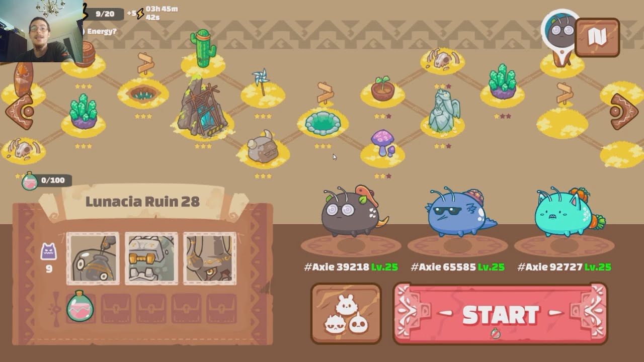 Axie Infinity - Clearing 10 "Adventure Mode" Levels - YouTube