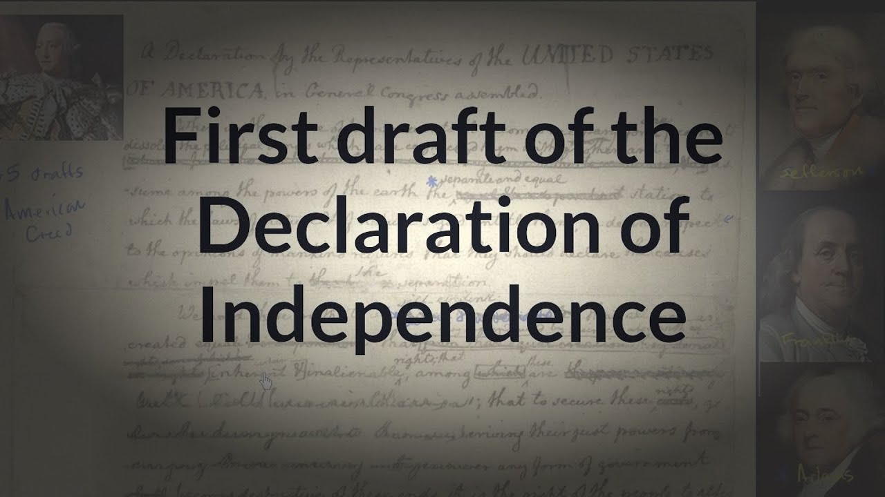 Drafting the Declaration | First Draft of the Declaration of ...