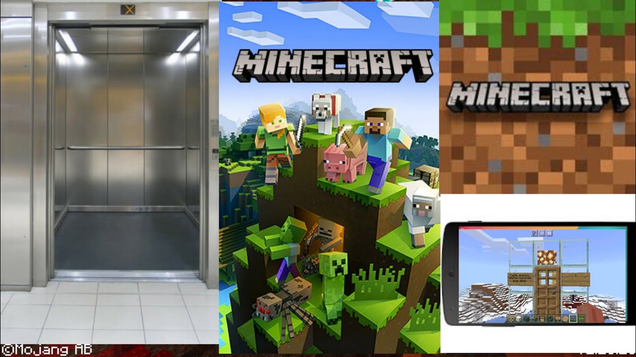 Minecraft pe Windows 10 Edition ve Java editon komut bloğu ile asansör ...