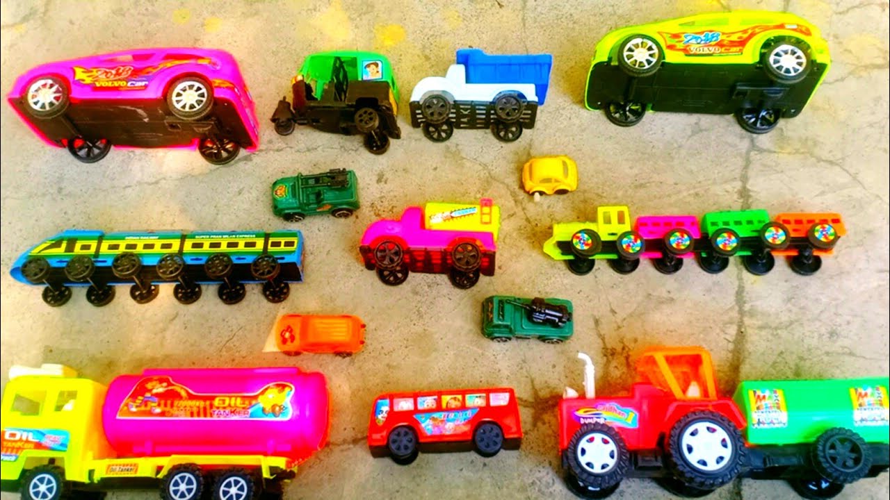 JCB tractor Dumper Bolero cow gadi l gadi wala cartoon l JCB tractor ...