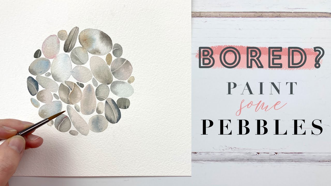 Painting Watercolour Pebbles - YouTube
