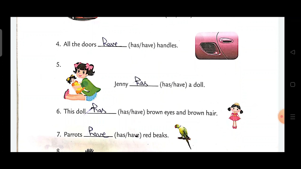 Class-1, English Grammar- Ch-15 - Have, Has - YouTube