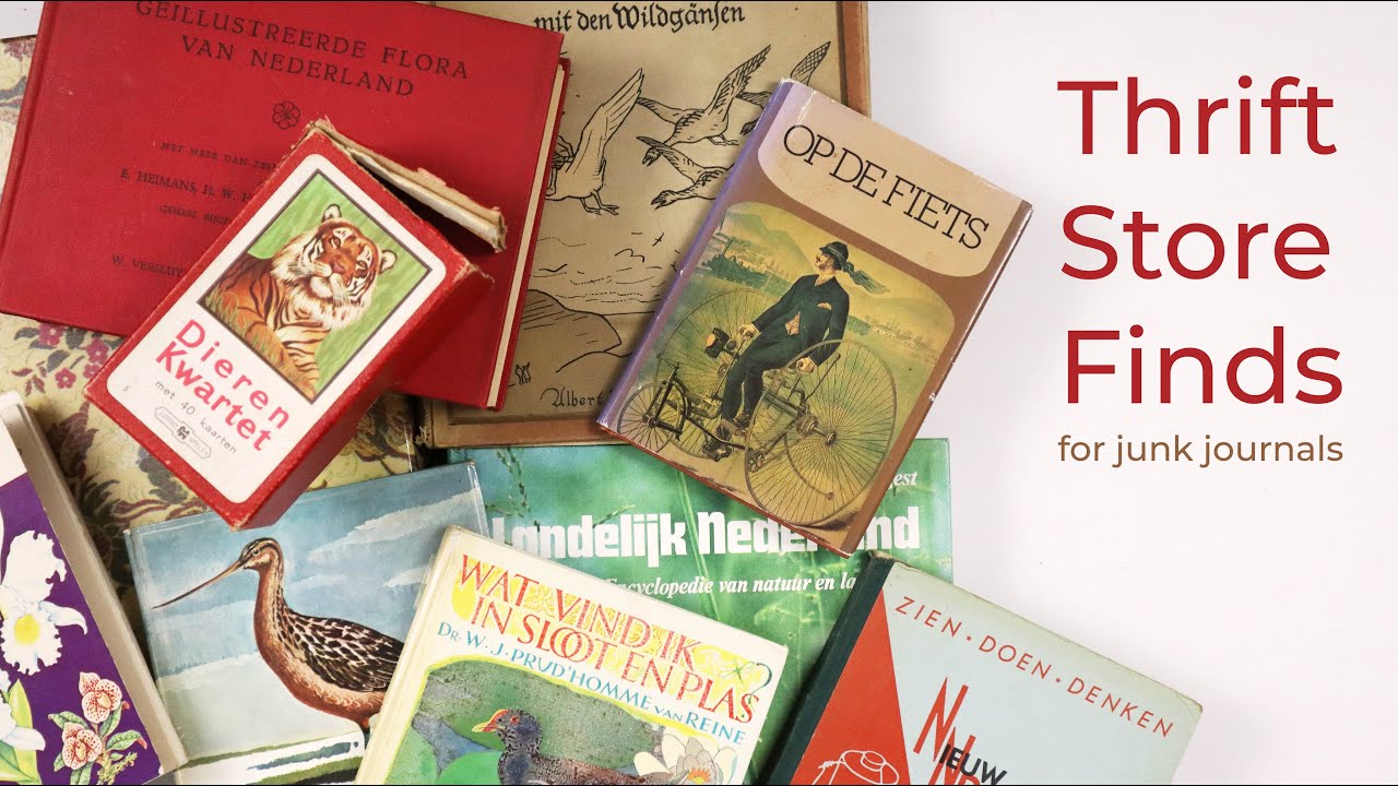 Thrift Store Finds for Junk Journals | Ep #5 - YouTube