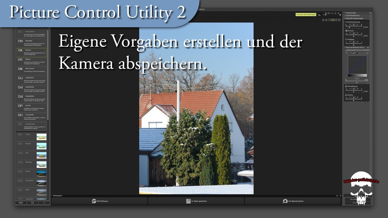 Picture Control Utility - YouTube