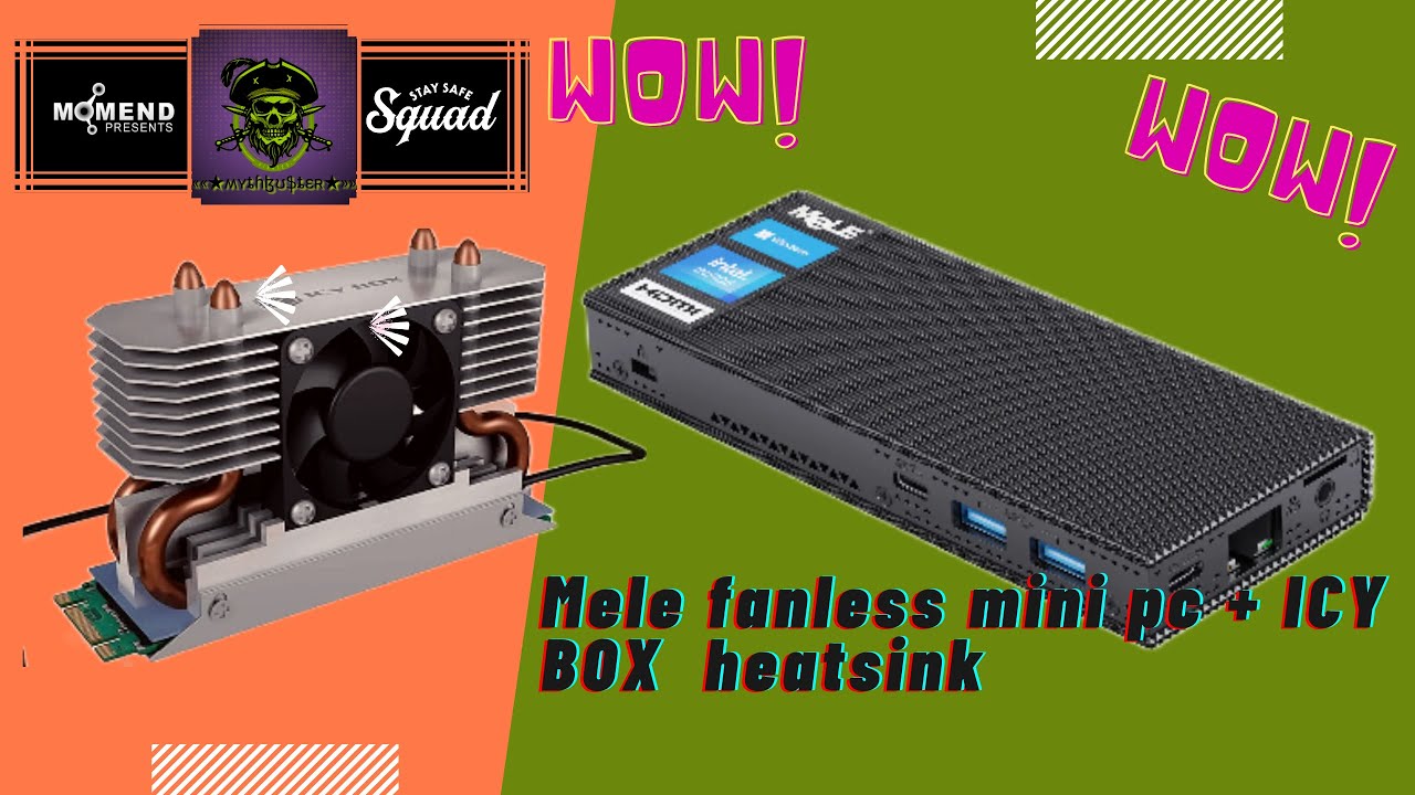 MeLE PCG02 Pro N5105 with - ICY BOX IB-M2HSF-702 heatsink active ...