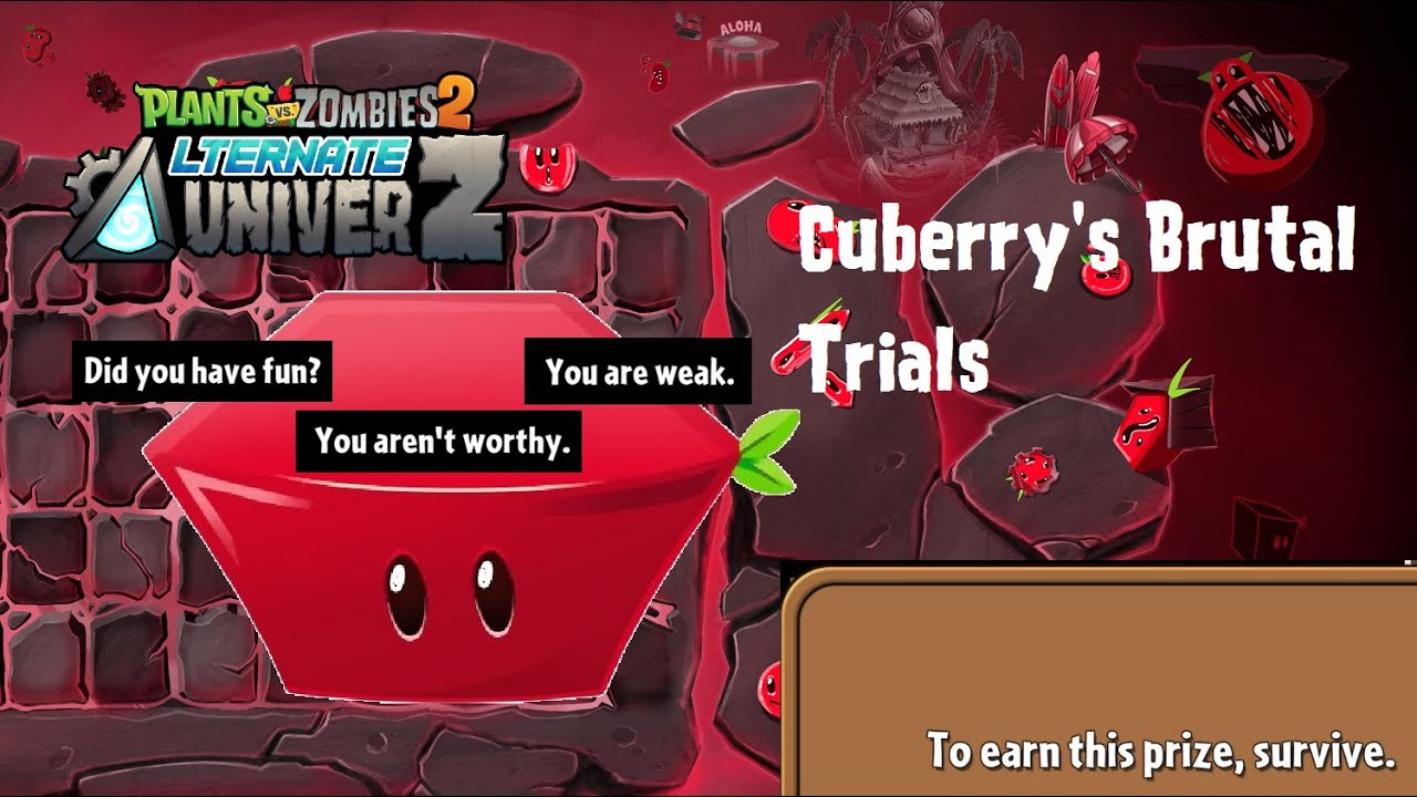 PvZ 2 AltverZ: Limited Thymed Event - Cuberry's Brutal Trials - YouTube