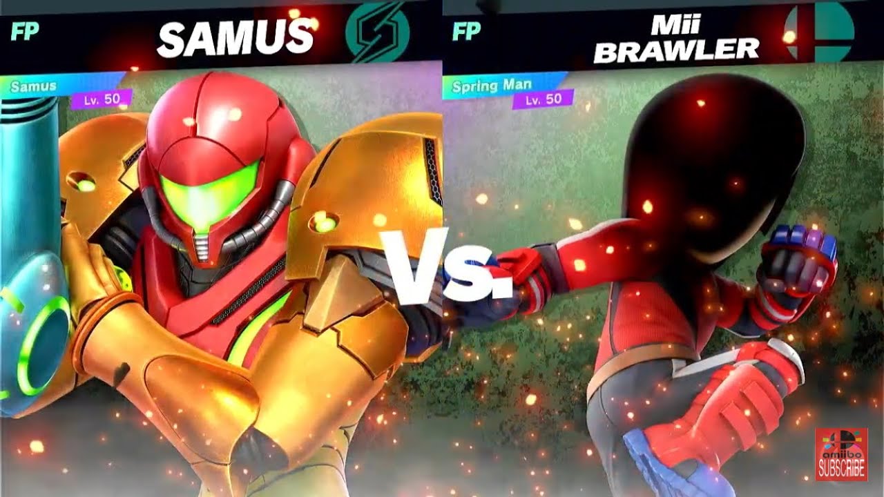 Super Smash Bros Ultimate Amiibo Fights Samus vs the World EX vs Spring ...