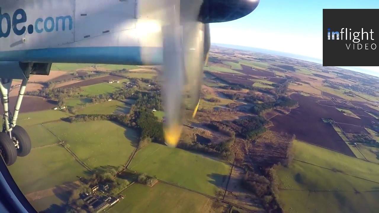 ATC: Beautiful Scenic Approach and Landing into Aberdeen (Flybe DHC8 ...