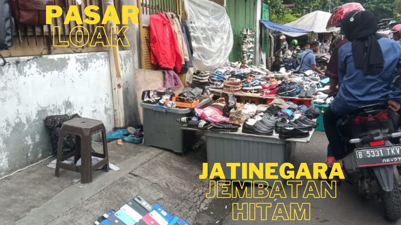 Pasar loak jembatan hitam jatinegara - YouTube