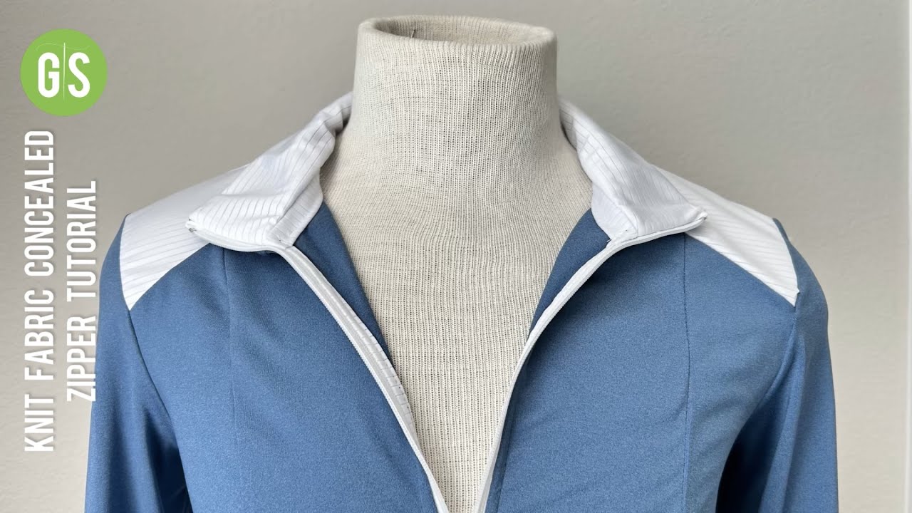 Knit Fabric Concealed Zipper Tutorial - YouTube