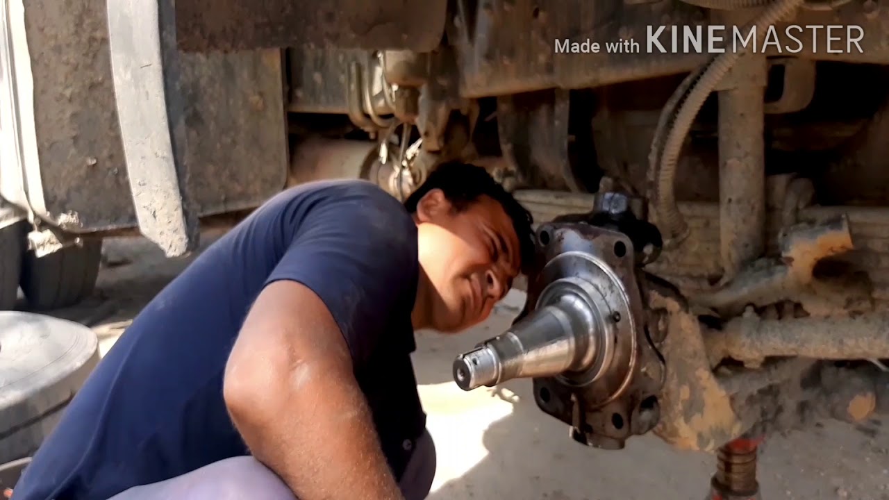 Tata 2518,3118 & other tata truck king pin repair - YouTube
