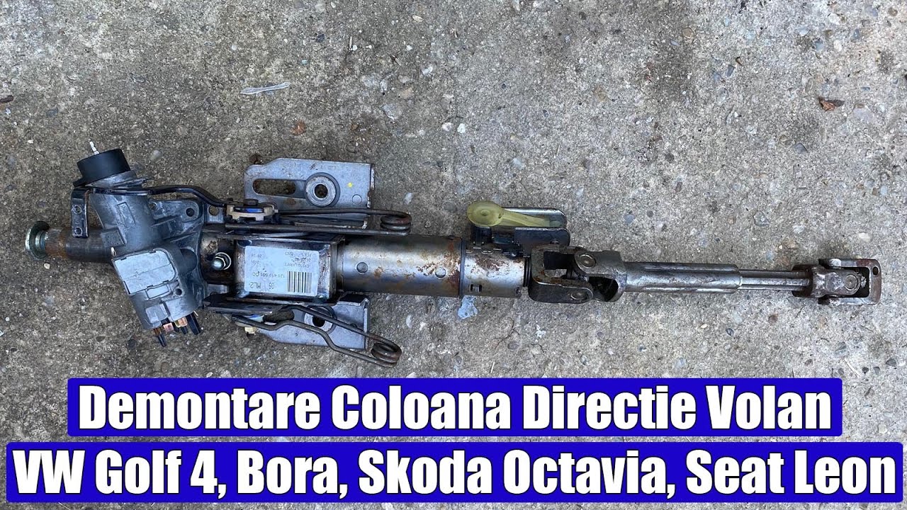 TUTORIAL: Demontare Coloana directie (ax) volan VW Golf Mk4, Bora ...