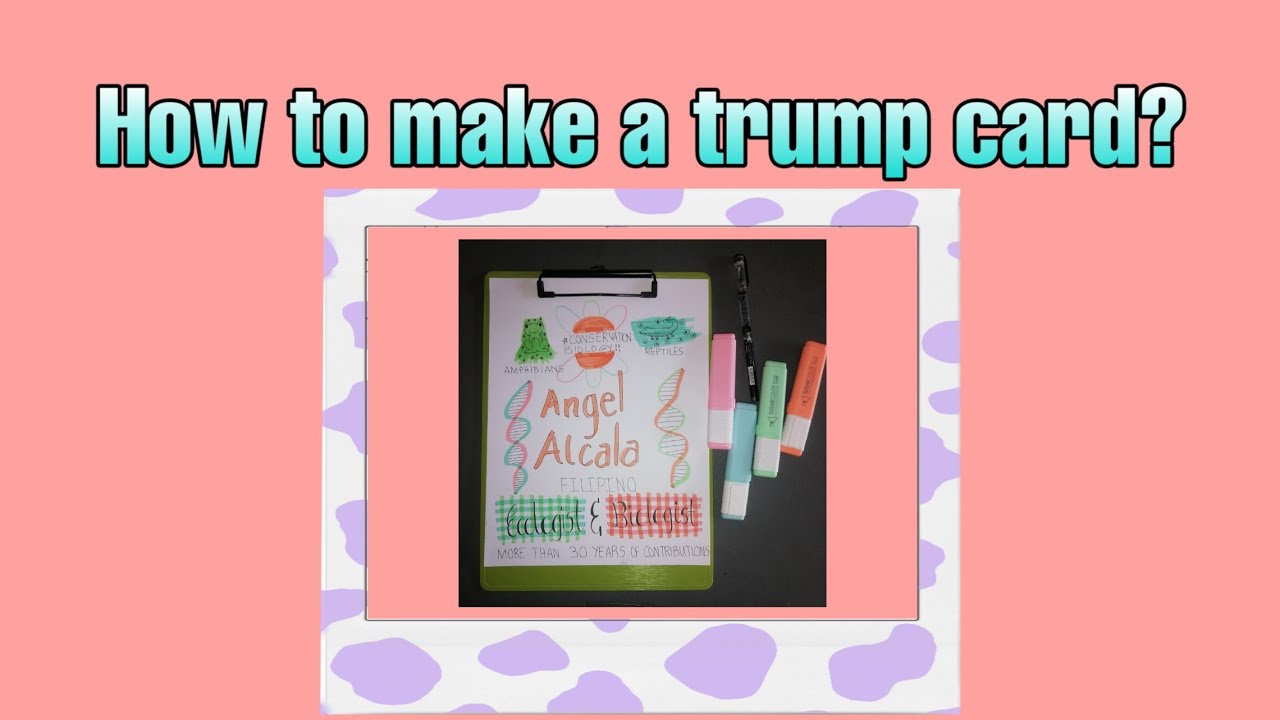 How to make a trump card step by step #tutorial #drawing - YouTube