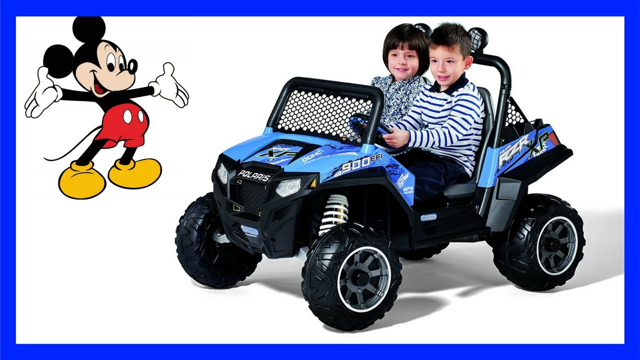 Peg Perego Polaris RZR 900 Ride On, Blue, 12V, Kods Ride On Car - YouTube
