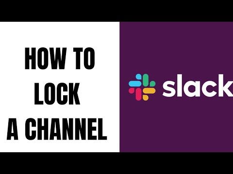 How to Lock a Slack Channel - YouTube